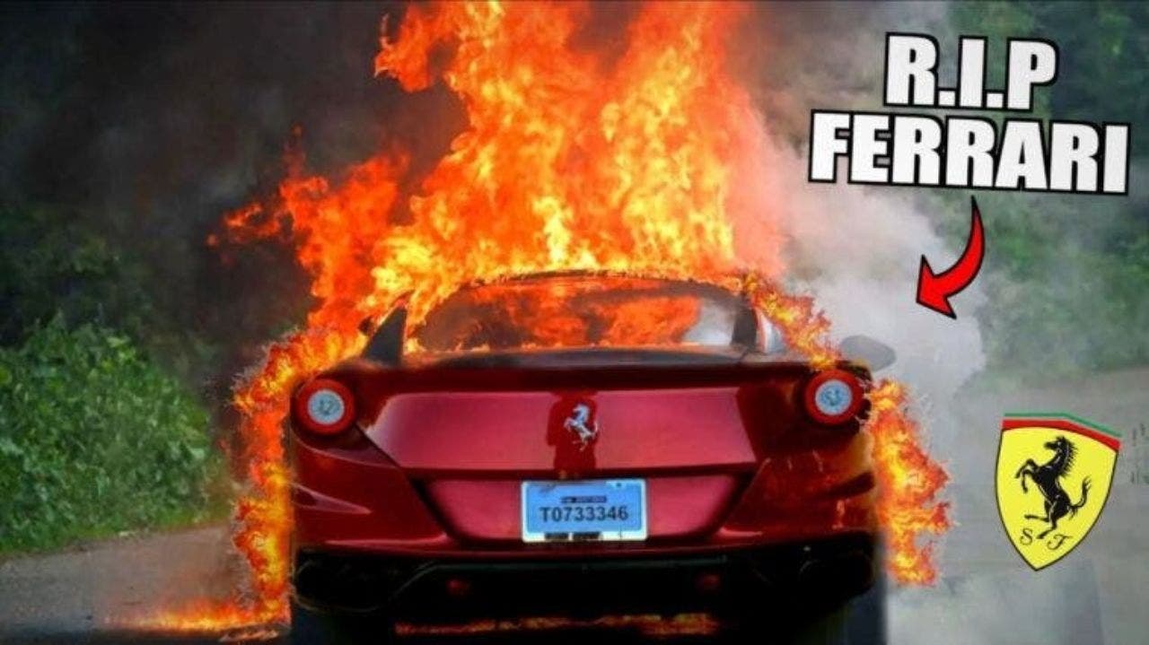 Ferrari FF engulfed in flames: unraveling the mystery of a dramatic ...