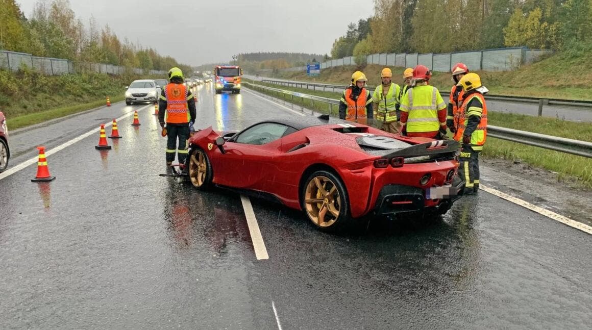 A Ferrari SF90 Stradale crash has become one of the most costly ever ...
