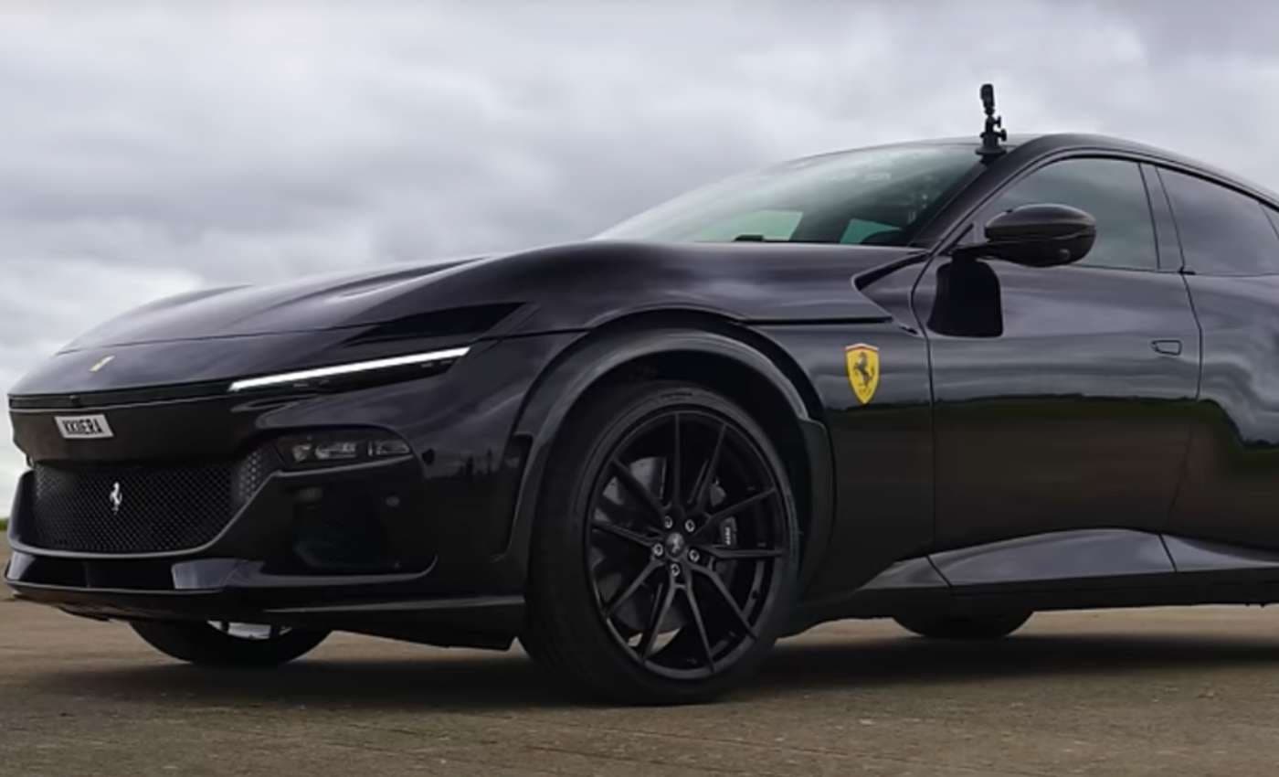 Thrilling drag race: 8 super-powerful SUVs compete. Ferrari Purosangue ...