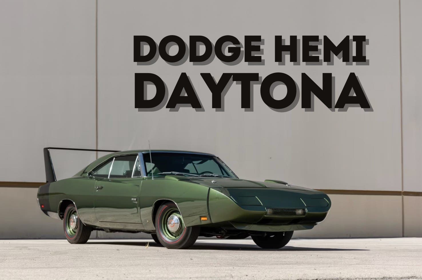 Dodge Hemi Daytona Coupe: the car that seems to come from Mars goes up ...