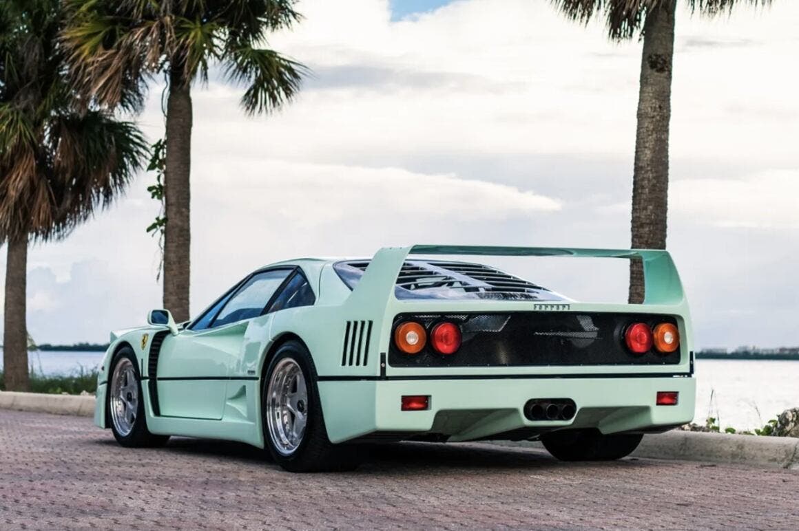 A unique mint green Ferrari F40 goes up for auction: it's worth ...