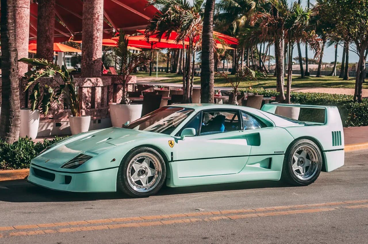 A unique mint green Ferrari F40 goes up for auction: it's worth ...