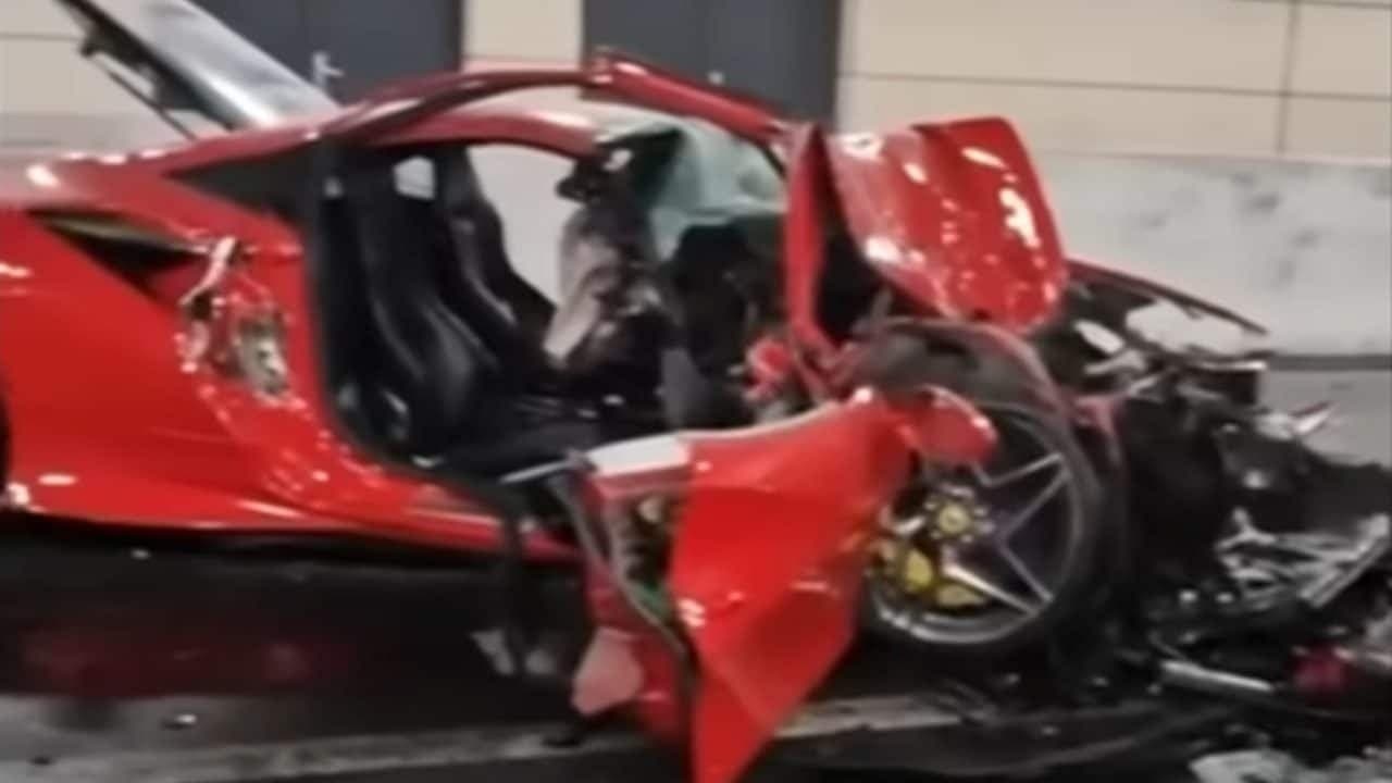 Ferrari F8 Tributo destroyed in dramatic Monaco tunnel crash - ClubAlfa ...