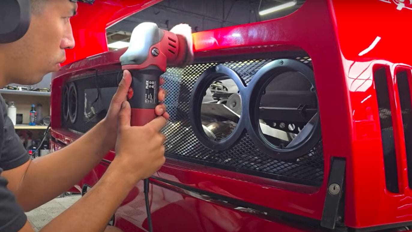 Nigel Mansell's Ferrari F40 undergoes meticulous detail restoration ...