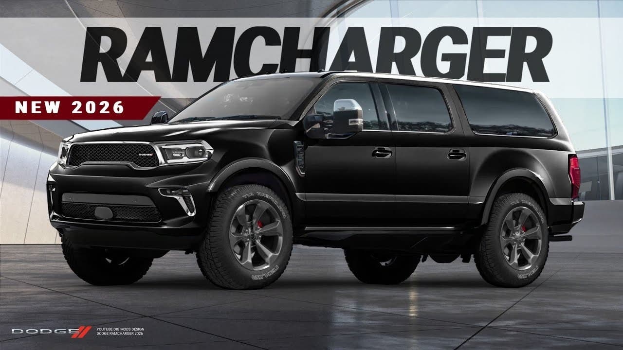 Here's how a Dodge SUV based on the Ram 1500 Ramcharger might look ...