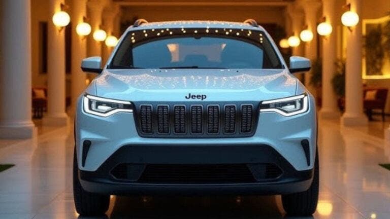 New Jeep Cherokee 2026: first images revealing the front end and hi ...