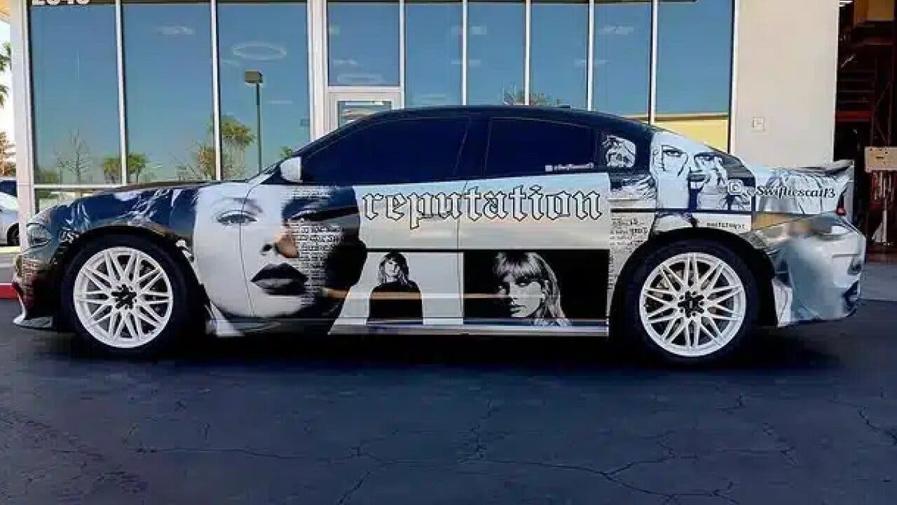 When a Dodge Charger becomes a rolling tribute to Taylor Swift from a ...