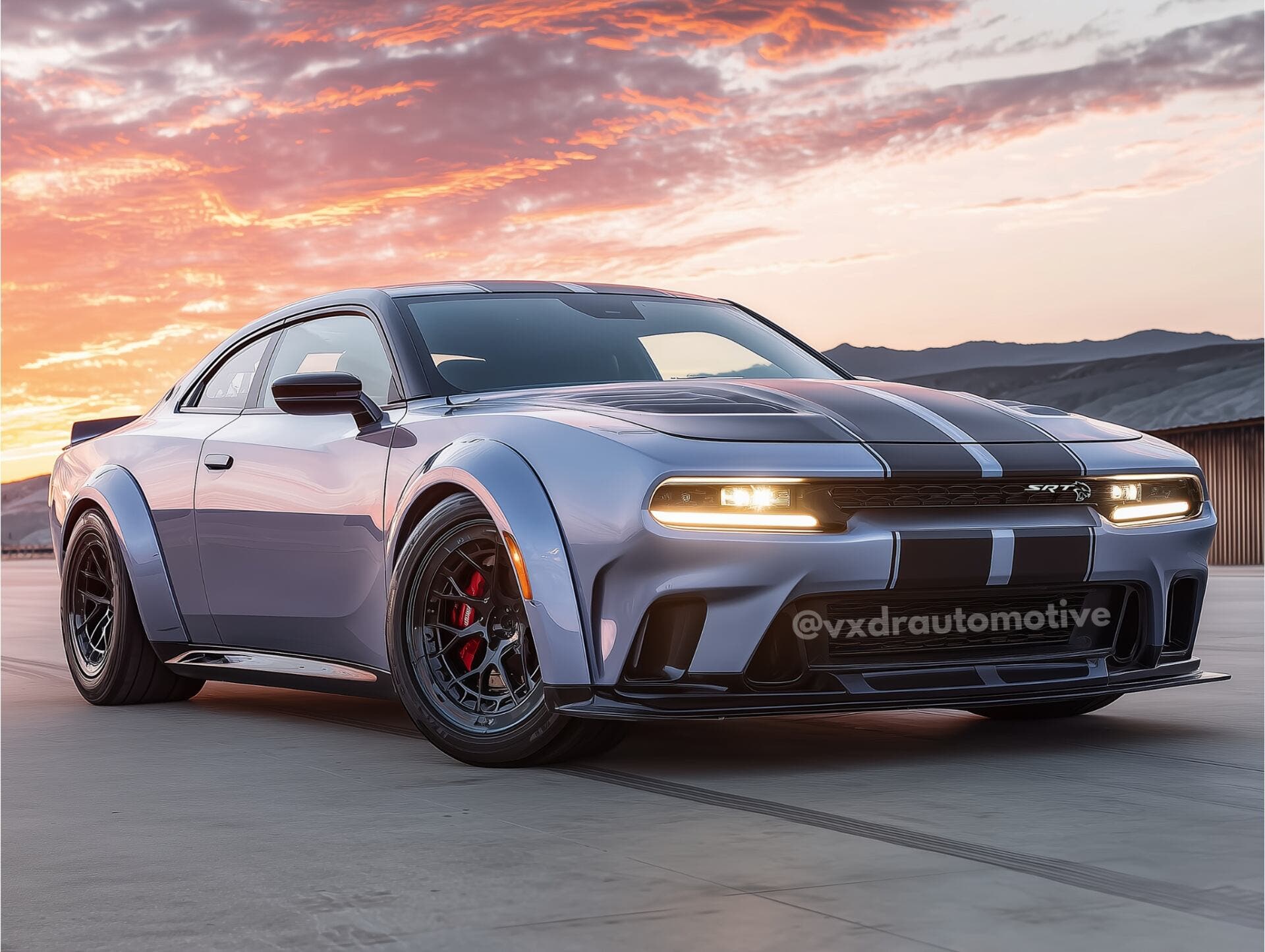 Dodge Charger SRT render imagines 797hp HEMI V8 widebody muscle car ...