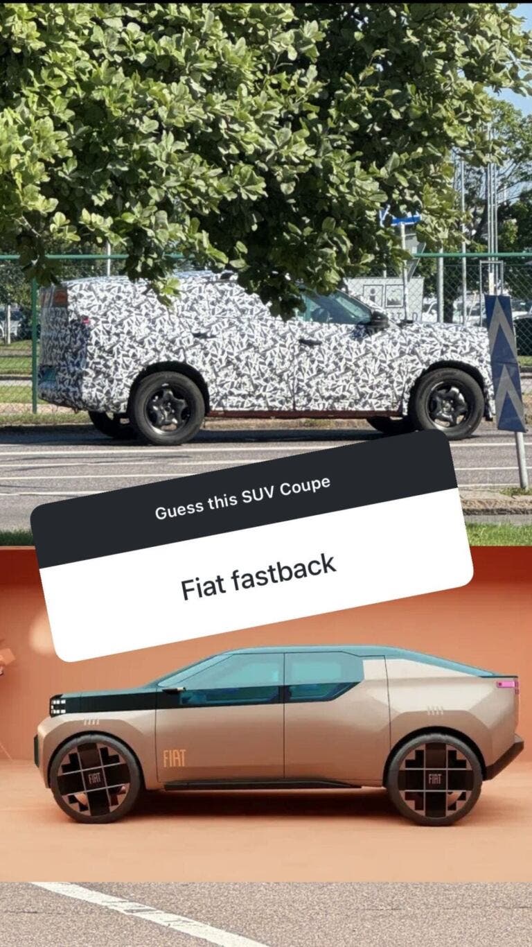 The new Fiat Grande Panda Fastback has been spotted in Northern Europe ...