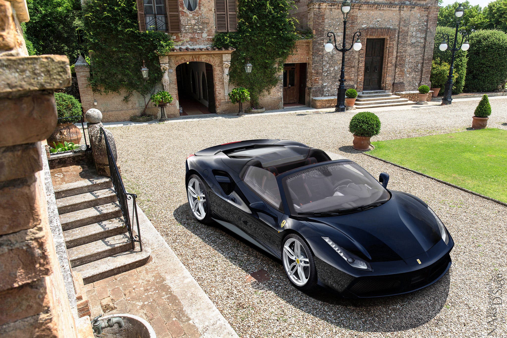 Ferrari 488 GTS, un rendering della nuova Spider di Maranello - ClubAlfa.it