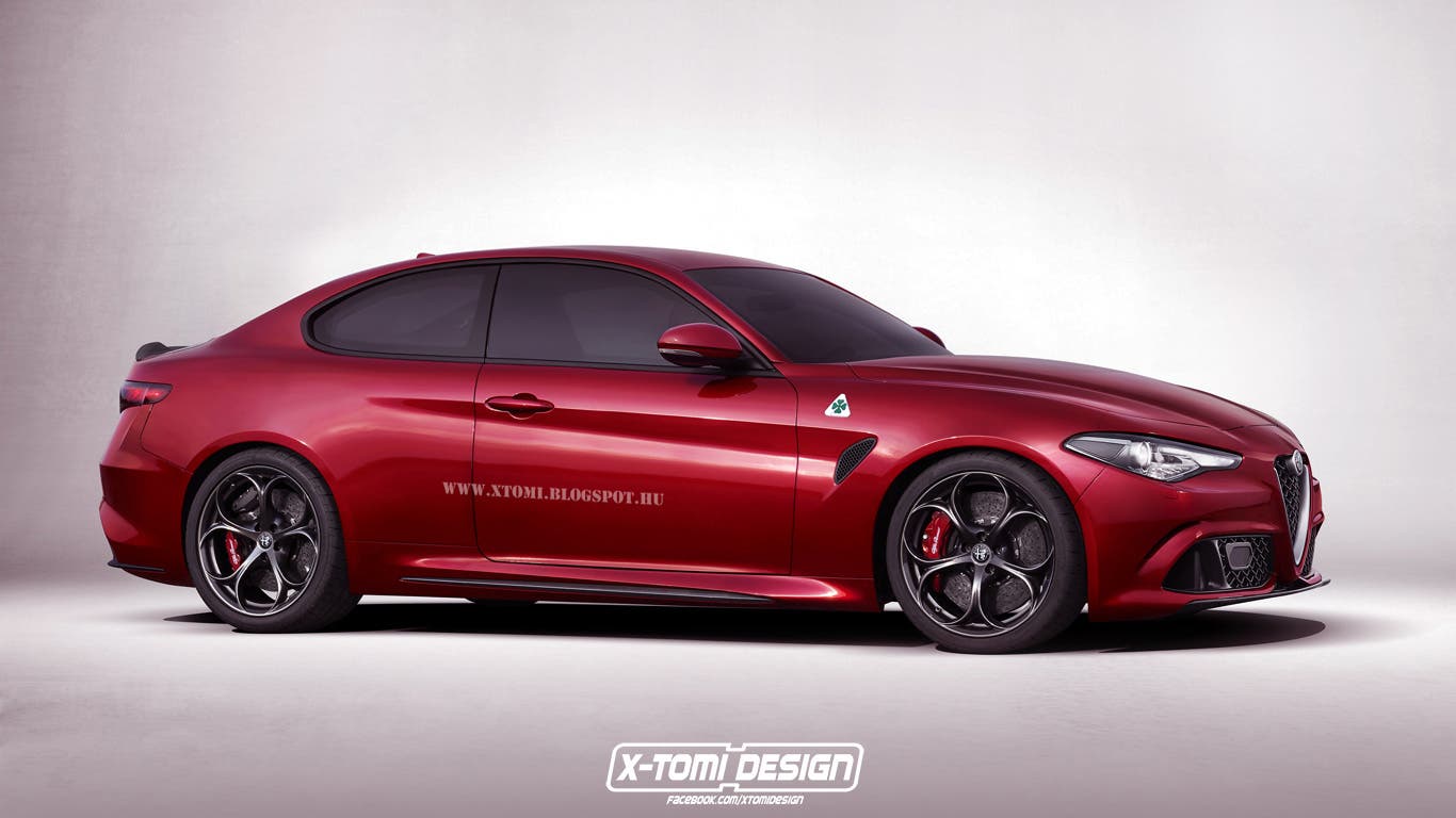 Alfa Romeo Giulia Sprint, rendering della versione coupé - ClubAlfa.it
