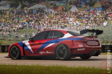 Alfa Romeo Giulia WTCR sorprende tutti: rendering in versione racing ...