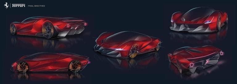 Ferrari F25 Concept: l'hypercar Full Electric di Maranello immaginata ...