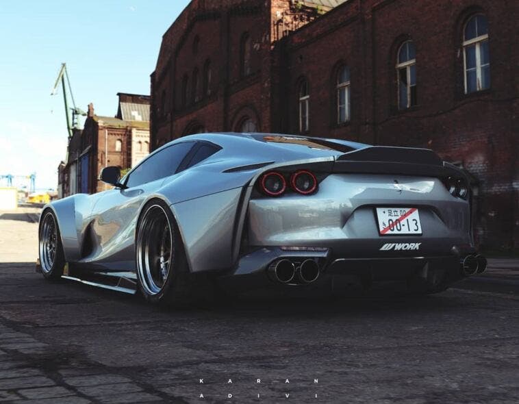 Ferrari 812 Superfast immaginata in render con kit widebody - ClubAlfa.it