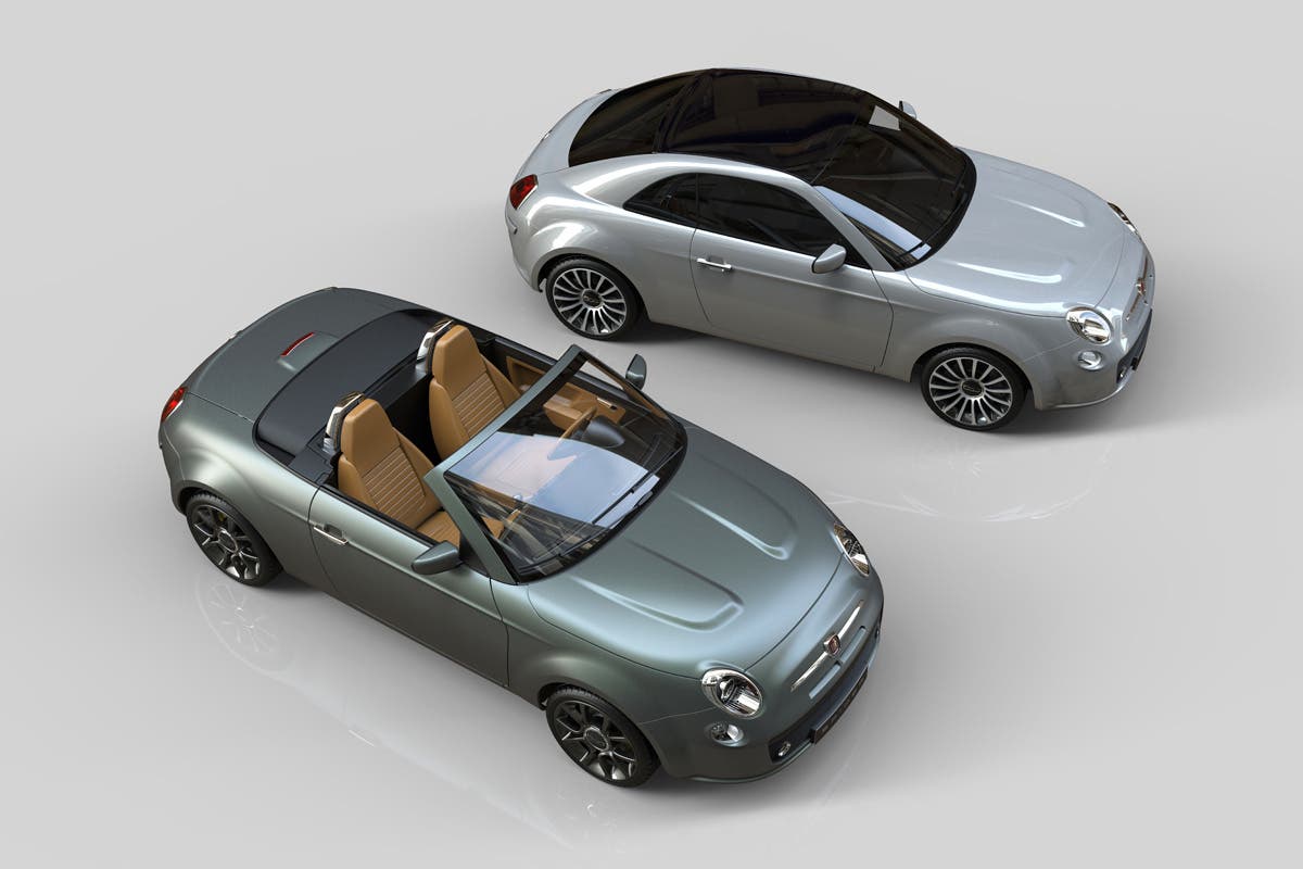 Fiat 500 Spider e Coupé ipotizzate in alcuni render - ClubAlfa.it
