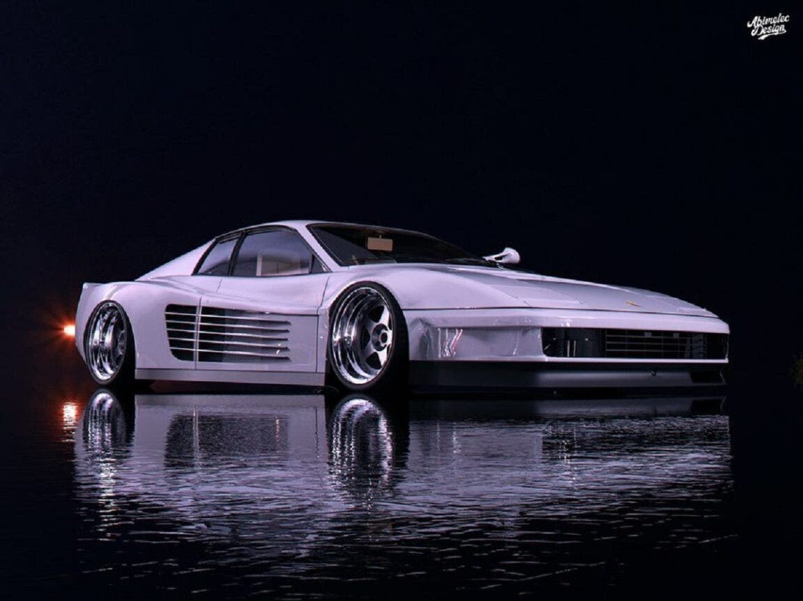 Ferrari Testarossa Miami Vice: la versione in chiave moderna ipotizzata ...