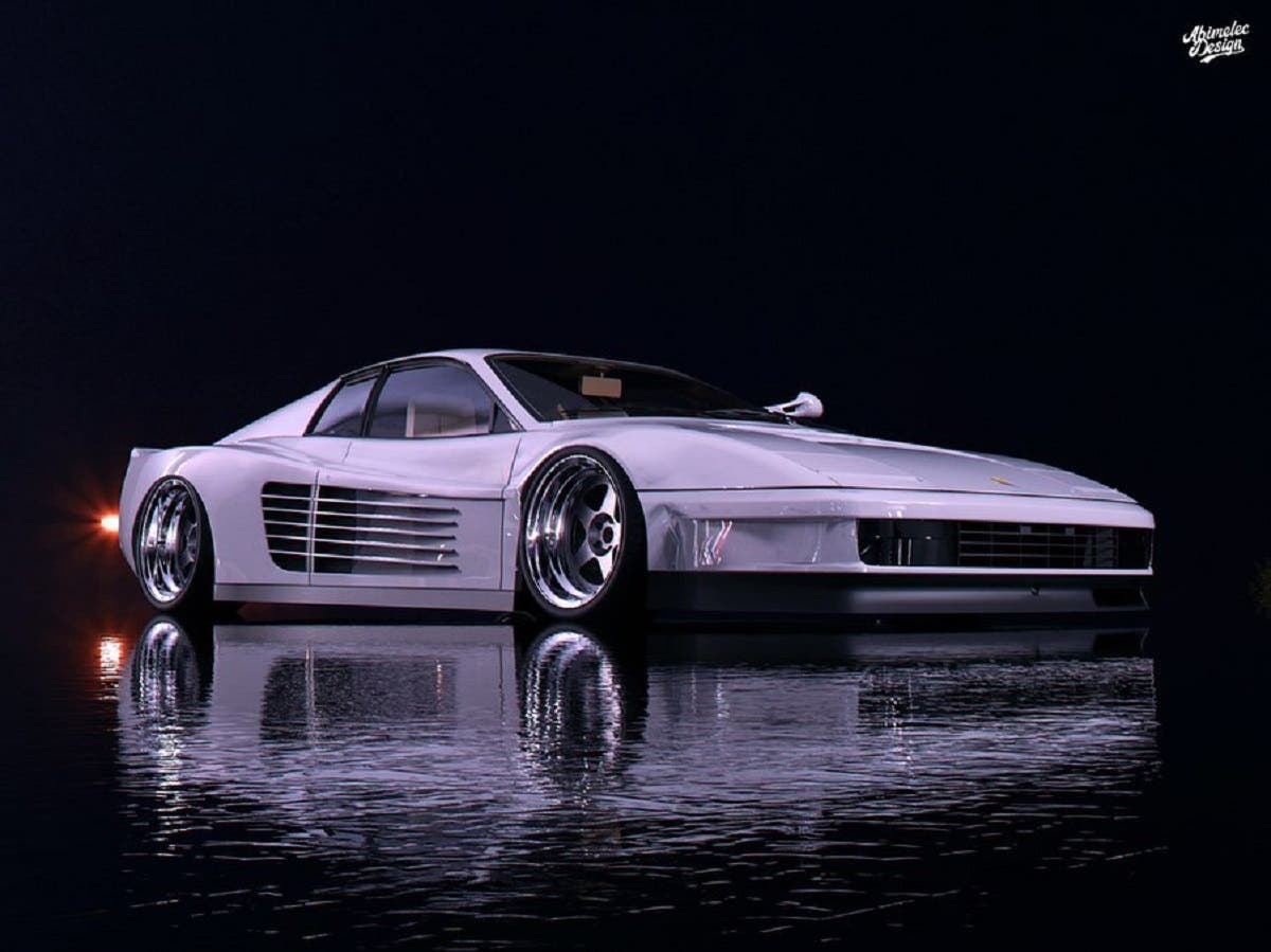 Ferrari Testarossa Miami Vice: la versione in chiave moderna ipotizzata ...