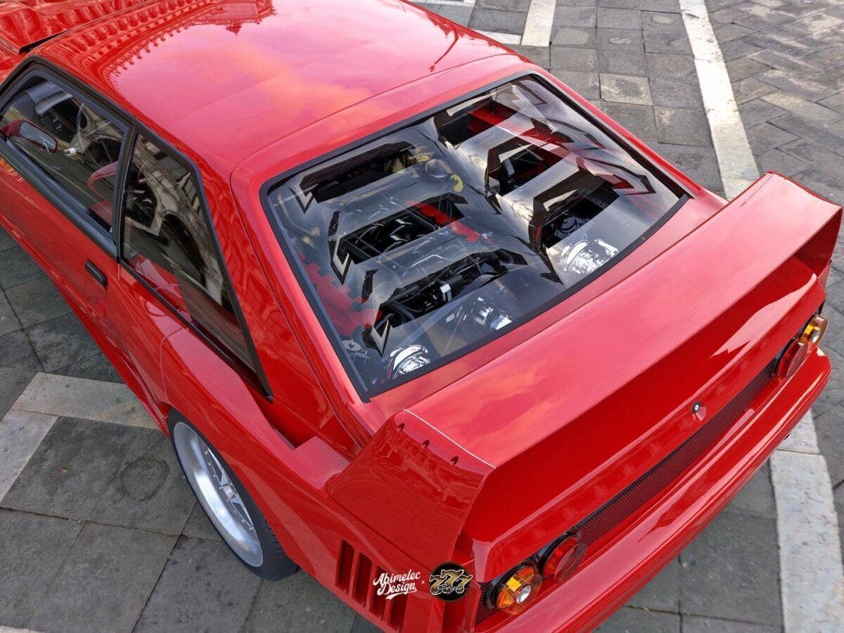 Ford Mustang Foxbody: un progetto digitale ispirato alla Ferrari F40 ...