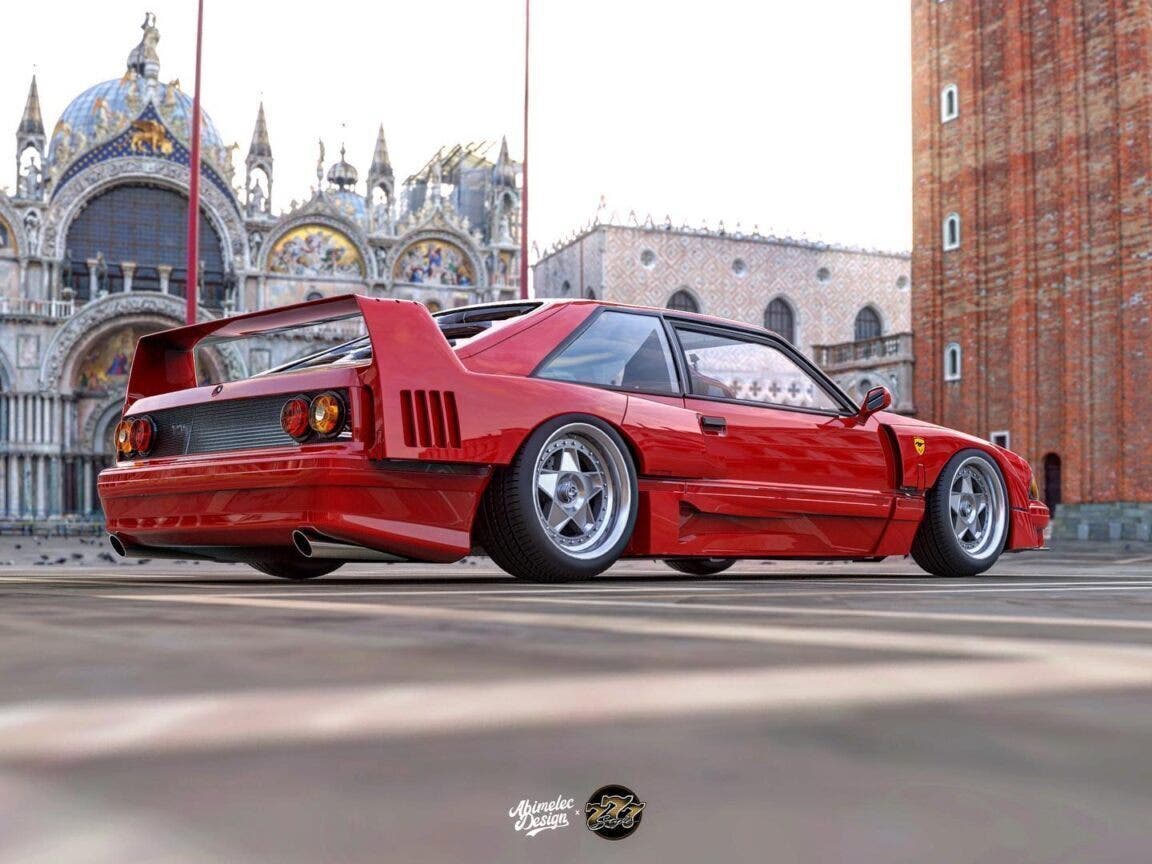 Ford Mustang Foxbody: un progetto digitale ispirato alla Ferrari F40 ...
