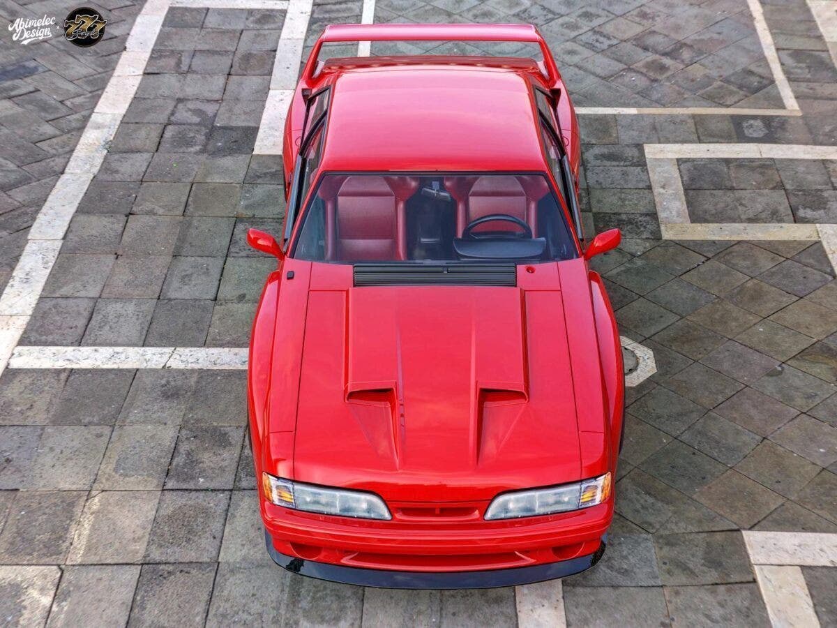Ford Mustang Foxbody: un progetto digitale ispirato alla Ferrari F40 ...