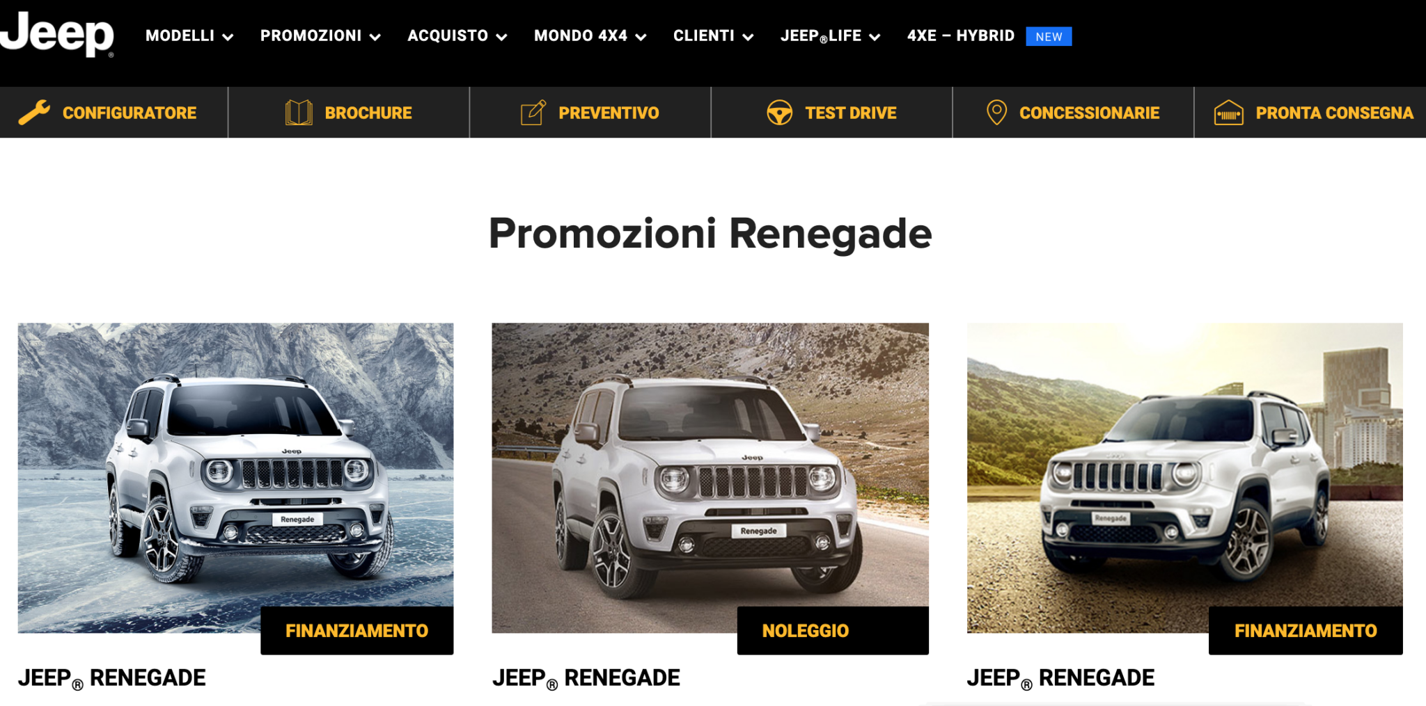 Jeep Renegade: 3 promozioni per 10 giorni - ClubAlfa.it