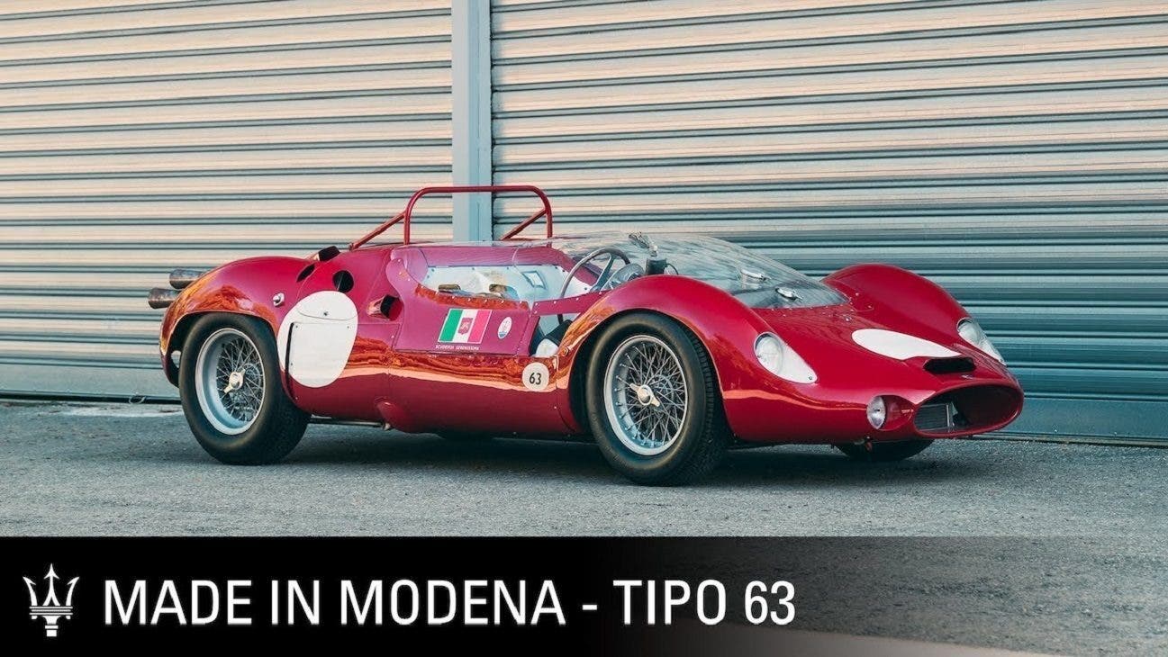 Maserati Tipo 63 protagonista del quarto episodio di Made in Modena ...