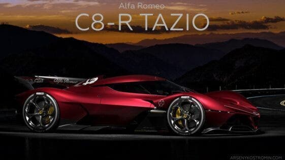 Alfa Romeo C8-R Tazio: l'hypercar per il WEC potrebbe essere così ...