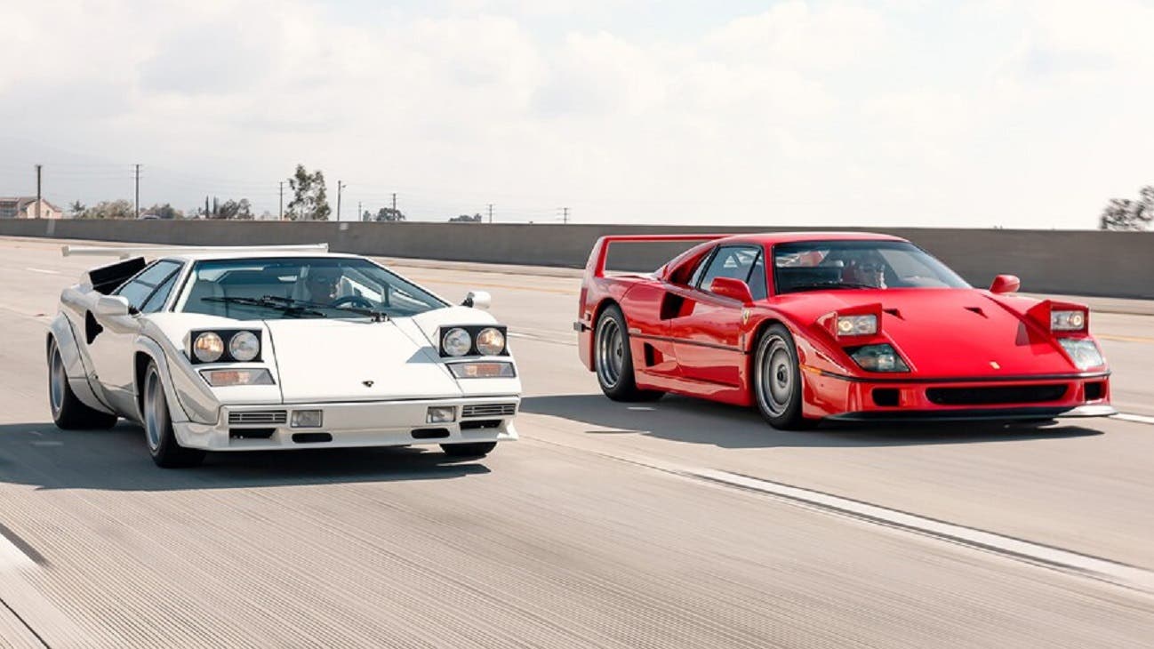 Una Ferrari F40 sfida una Lamborghini Countach [VIDEO] - ClubAlfa.it