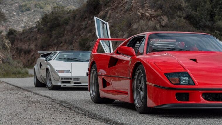 Una Ferrari F40 sfida una Lamborghini Countach [VIDEO] - ClubAlfa.it