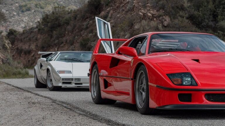 Una Ferrari F40 sfida una Lamborghini Countach [VIDEO] - ClubAlfa.it