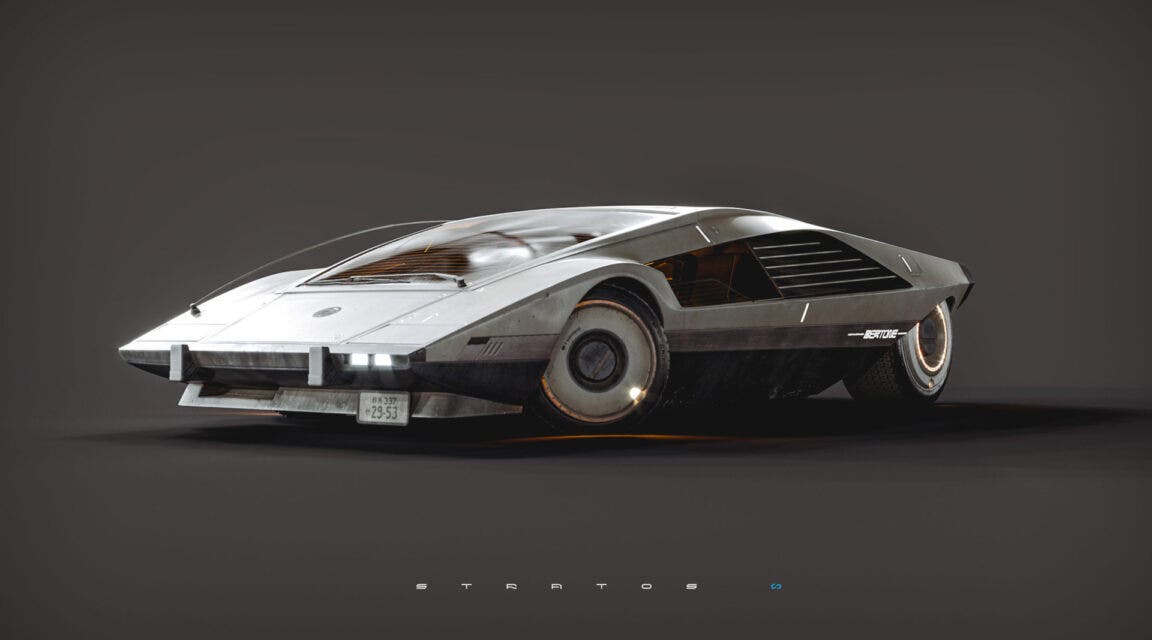 Lancia Stratos Slashed Zero: il concept cyberpunk della storica vettura ...