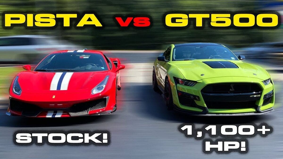 Ferrari 488 Pista vs Ford Mustang Shelby GT500: qual è la vincitrice ...