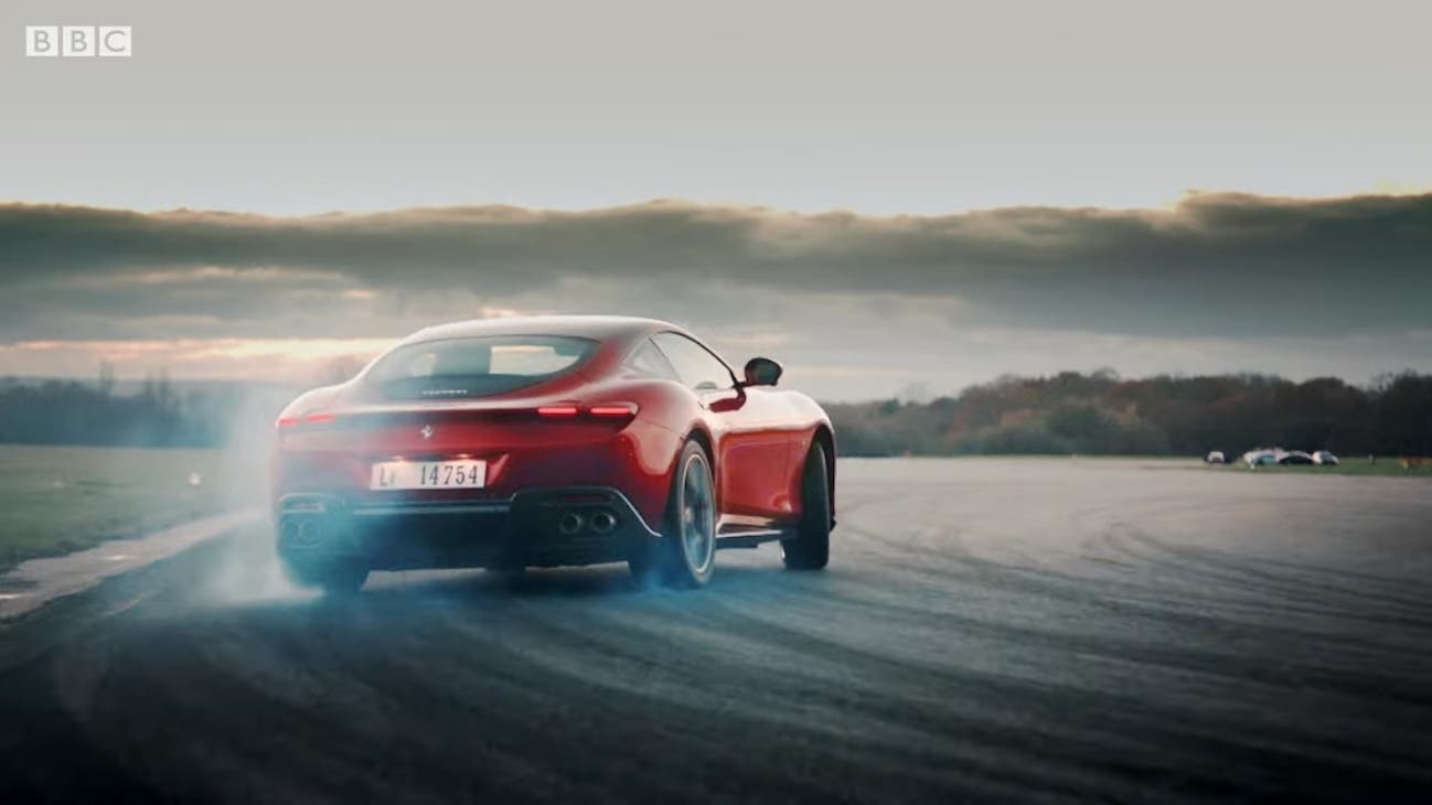 La Ferrari Roma è presente nel trailer della stagione 30 di Top Gear ...