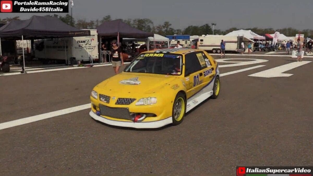 Lancia Delta Proto RR1 Evo di Rama Racing in azione sulla pista di ...