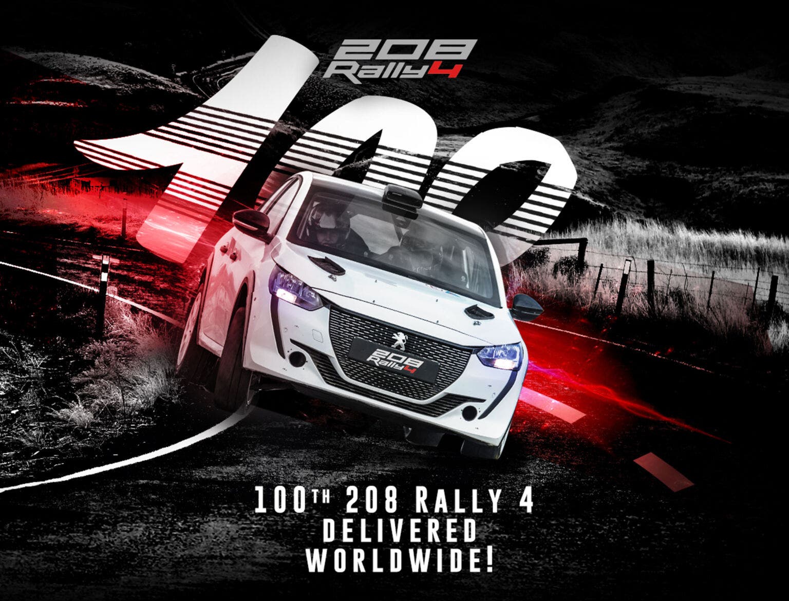 Peugeot 208 Rally4: consegnato il 100° esemplare della vettura da rally ...