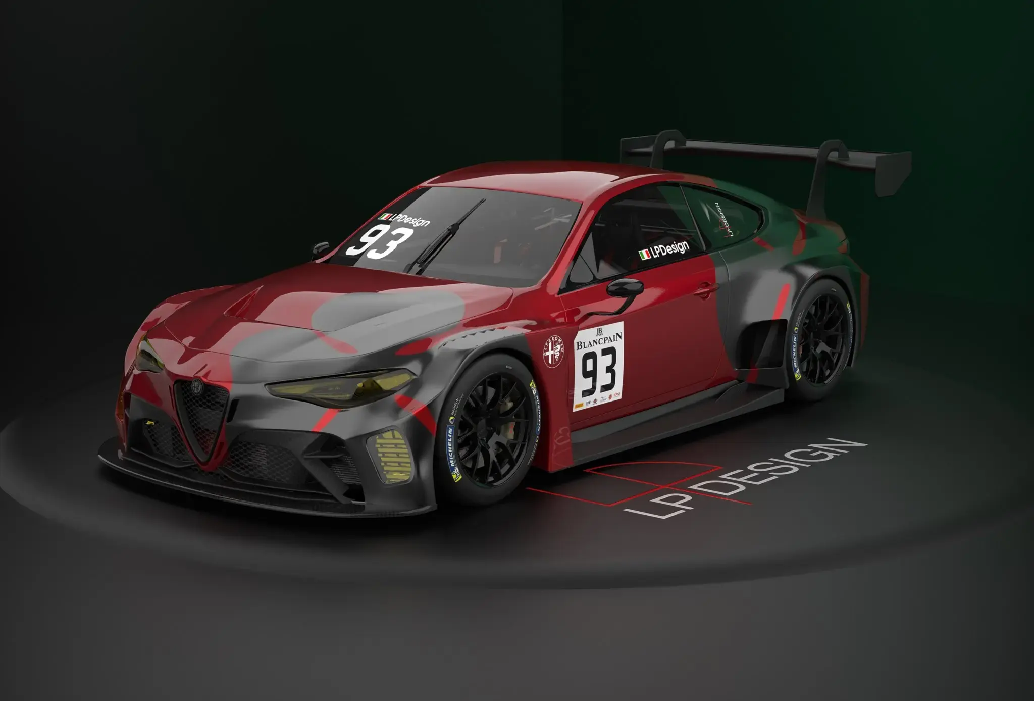 Alfa Romeo Giulia GTAm trasformata in coupé GT3 in questi render ...