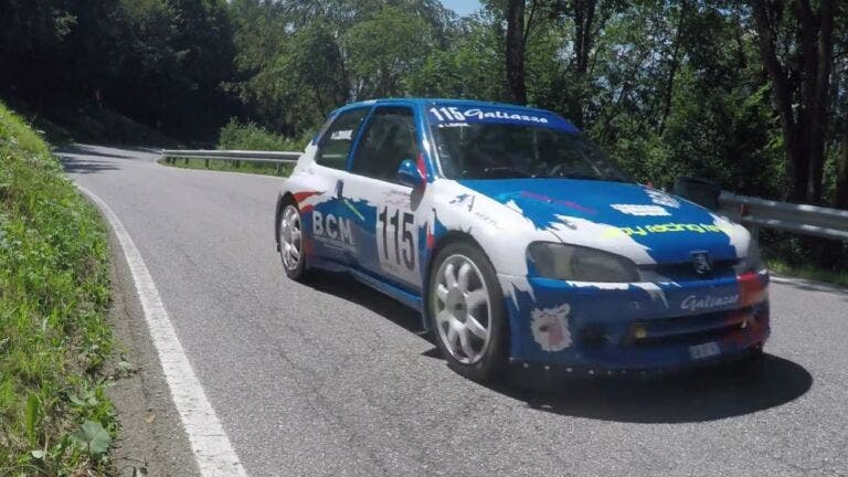 Peugeot 106: un esemplare con kit-car Maxi sfreccia in una cronoscalata ...