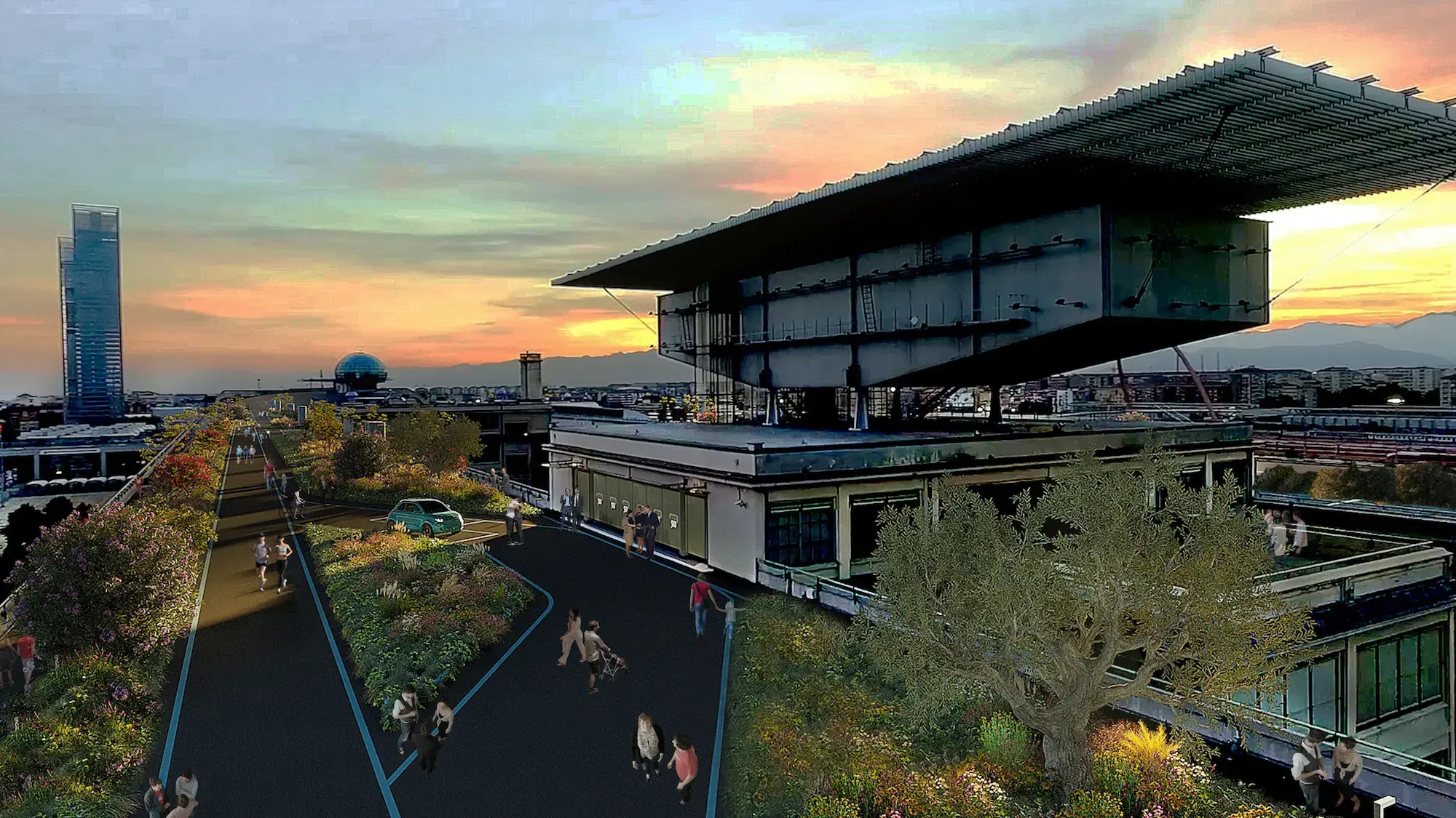 Il Lingotto cambia faccia e la pista sul tetto diventa un’oasi verde ...