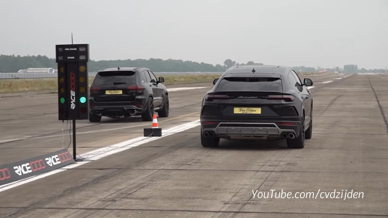 Jeep Grand Cherokee Trackhawk vs Lamborghini Urus: chi vince la drag ...
