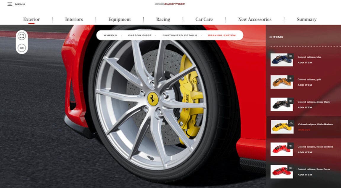 Ferrari Genuine: ora è possibile aggiungere accessori aftermarket ...