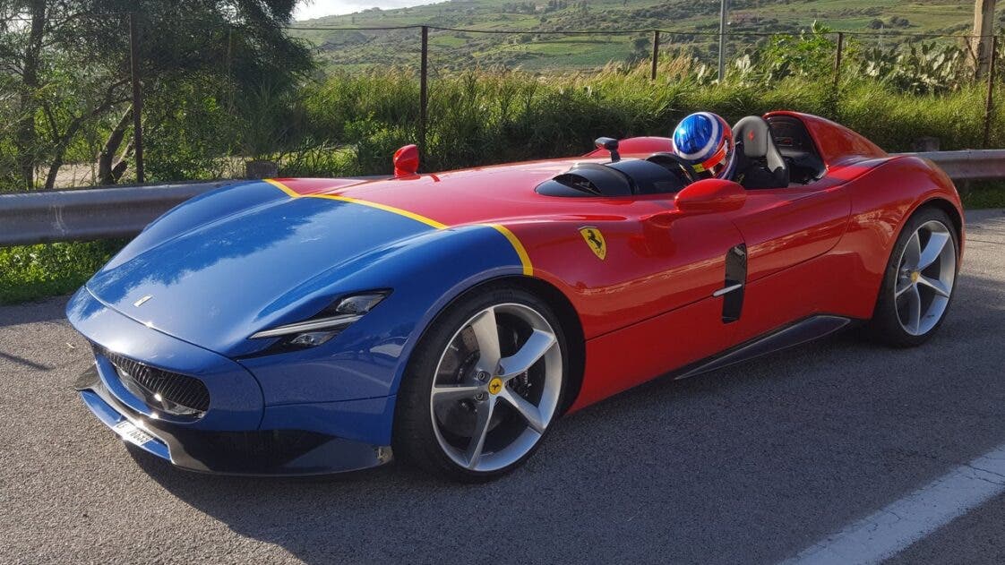 Ferrari Monza SP1 ed SF90 Spider: on board pazzeschi in Targa Florio ...