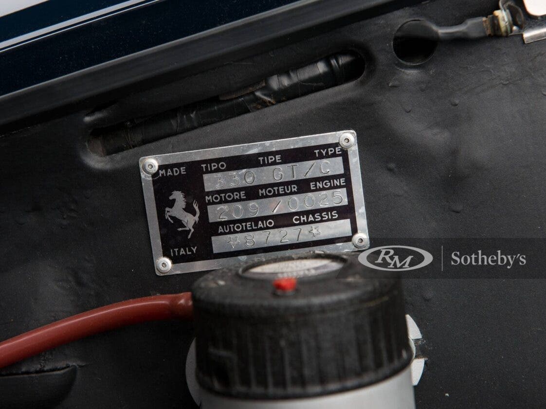 Ferrari 330 GTC Speciale: all’asta l’esemplare di Sergio Pininfarina ...