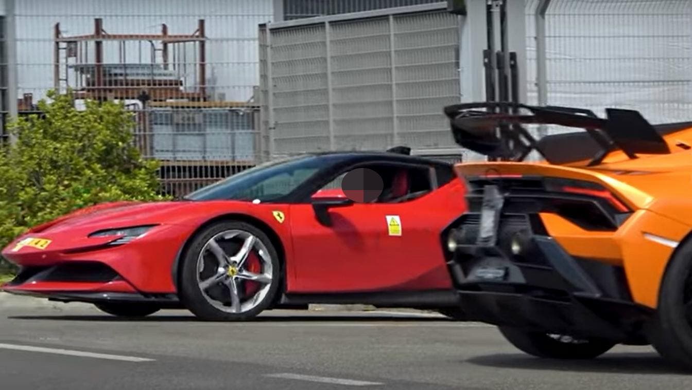 Lamborghini prova l'ibrido Ferrari con la SF90 Stradale | Video ...