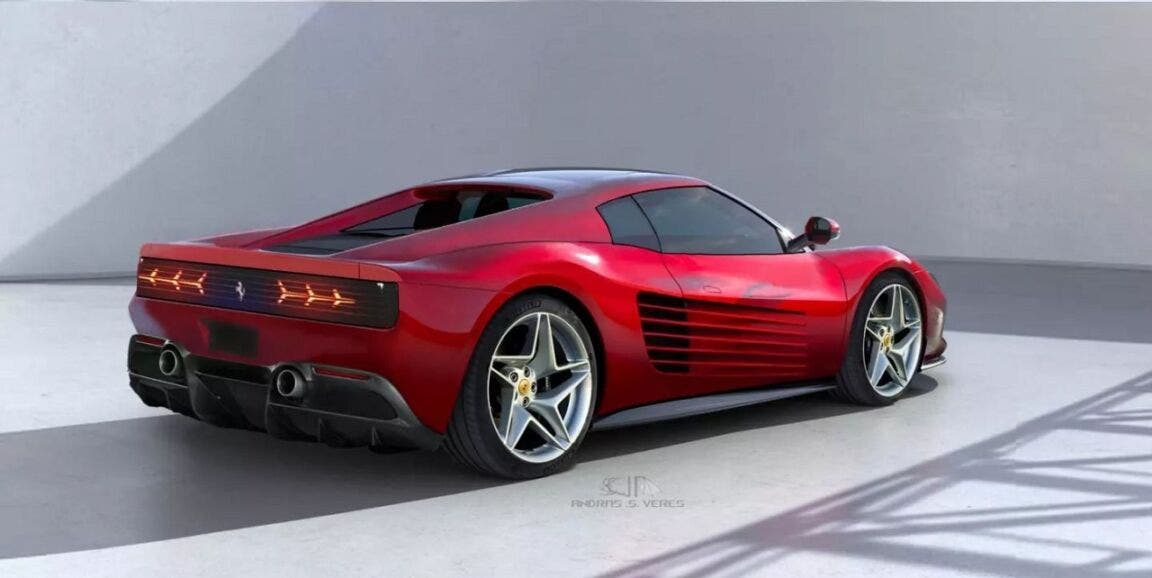 Nuova Ferrari Testarossa: il mito torna su base Daytona SP3? [Render ...