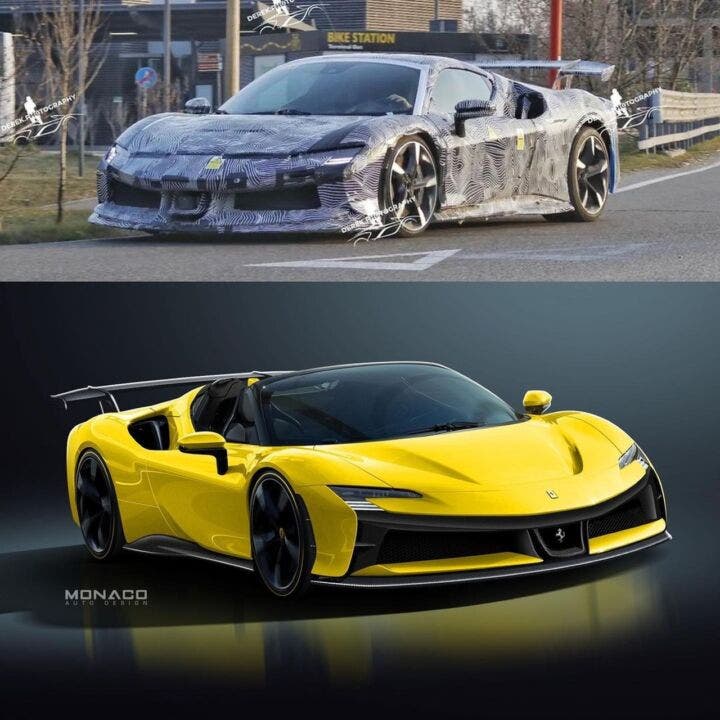 Ferrari SF90 Versione Speciale: sarà questo il suo aspetto finale ...