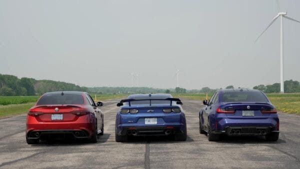 Alfa Romeo Giulia Quadrifoglio vs M3 Competition vs Camaro ZL1: chi ...