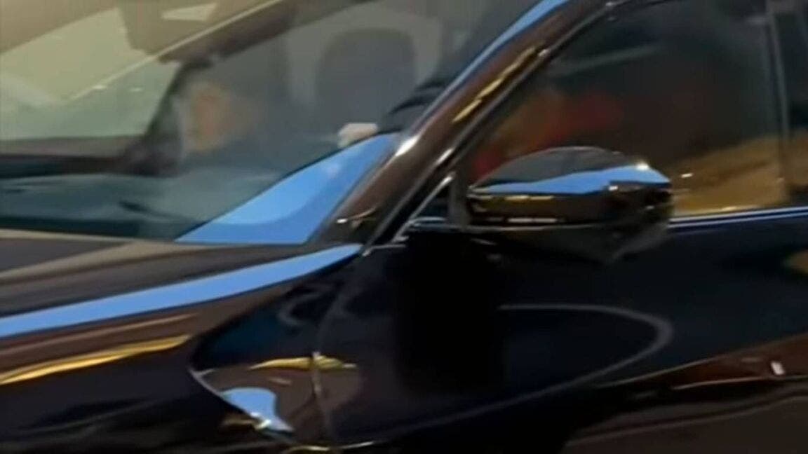 Ibrahimović con la sua Ferrari Purosangue pizzicato mentre fa shopping ...