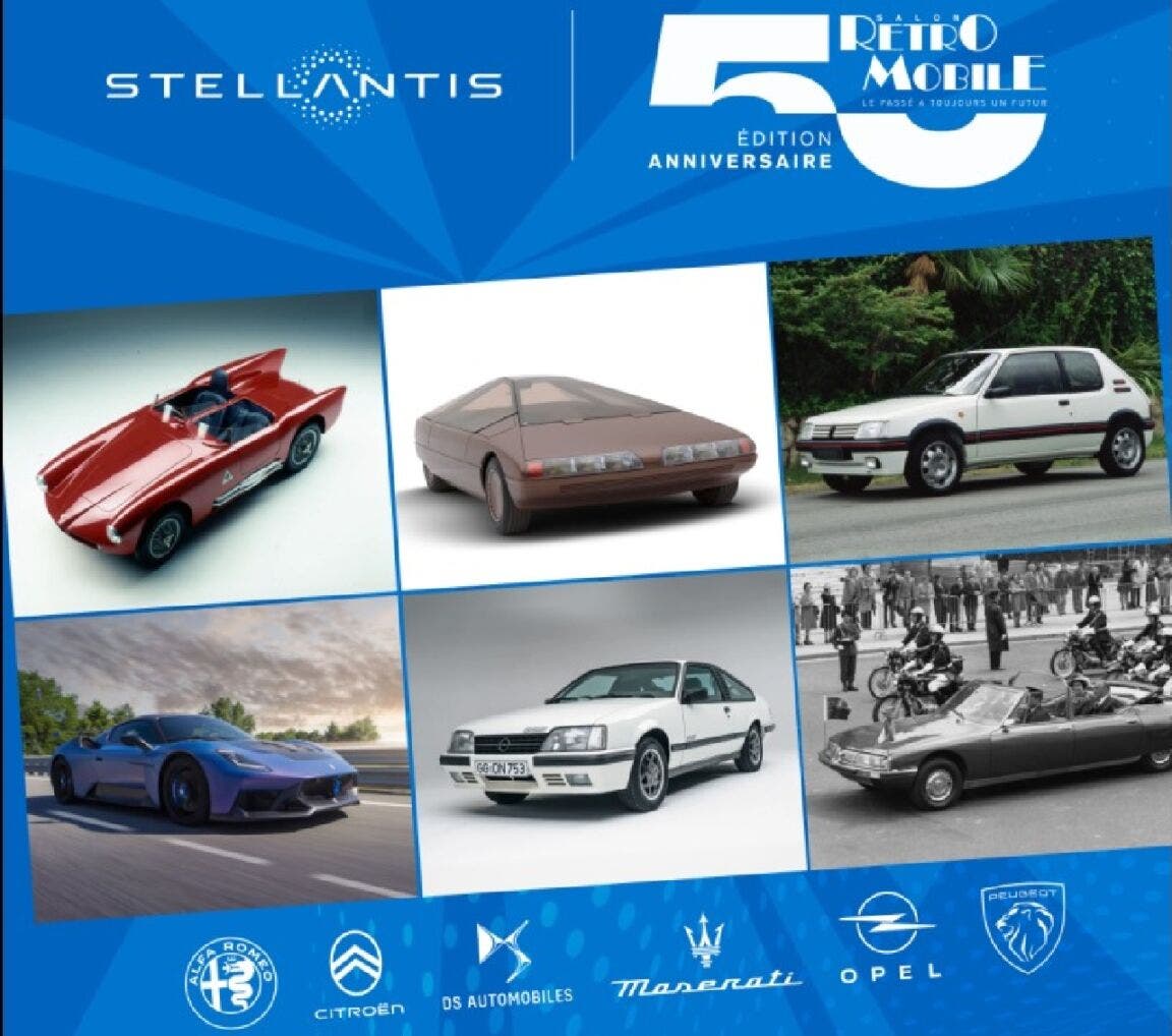Stellantis celebra il 50° anniversario del Salone Rétromobile con ...