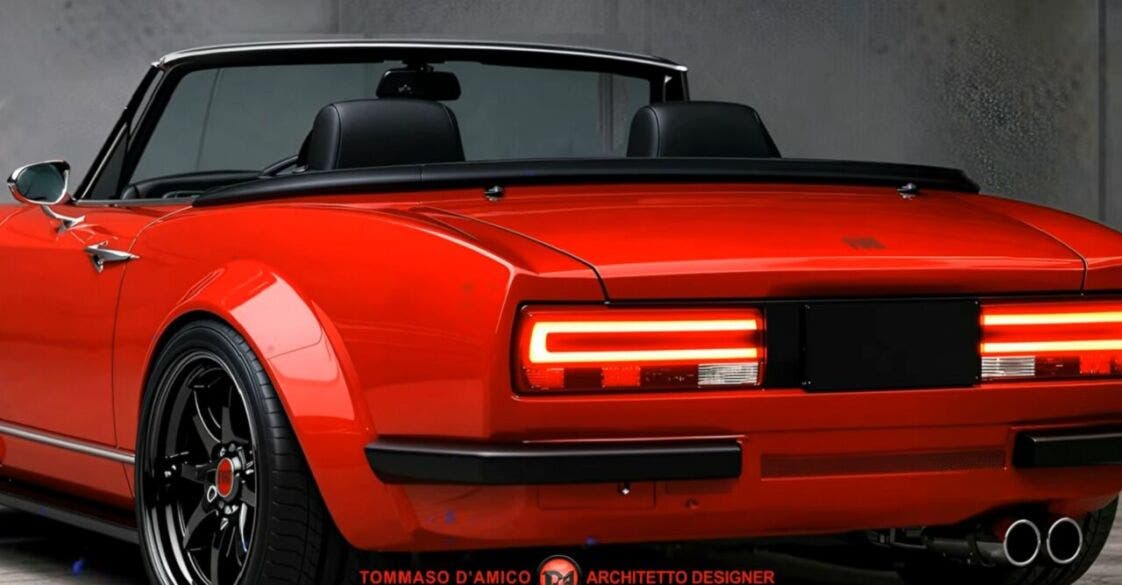 Nuova Fiat 124 Spider Corsa: il restomod virtuale di una delle spider ...