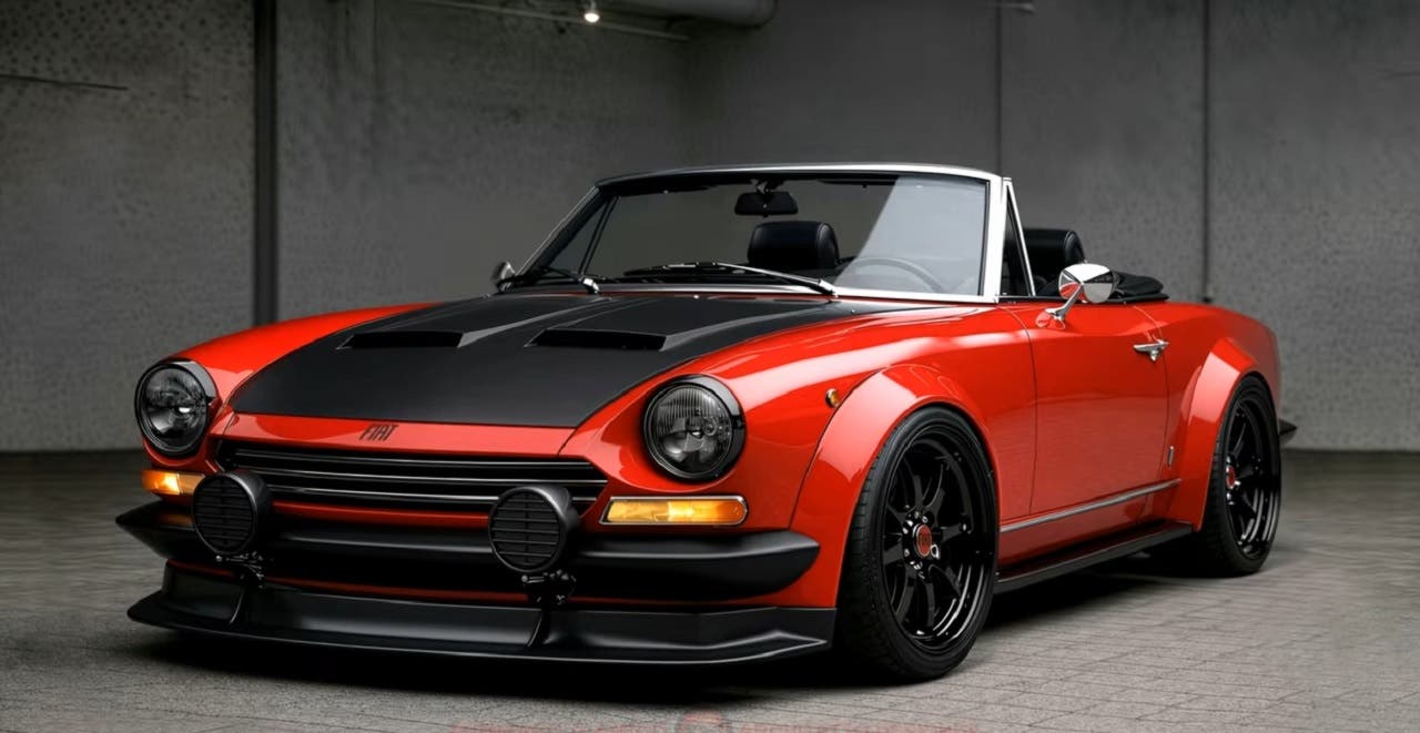 Nuova Fiat 124 Spider Corsa: il restomod virtuale di una delle spider ...